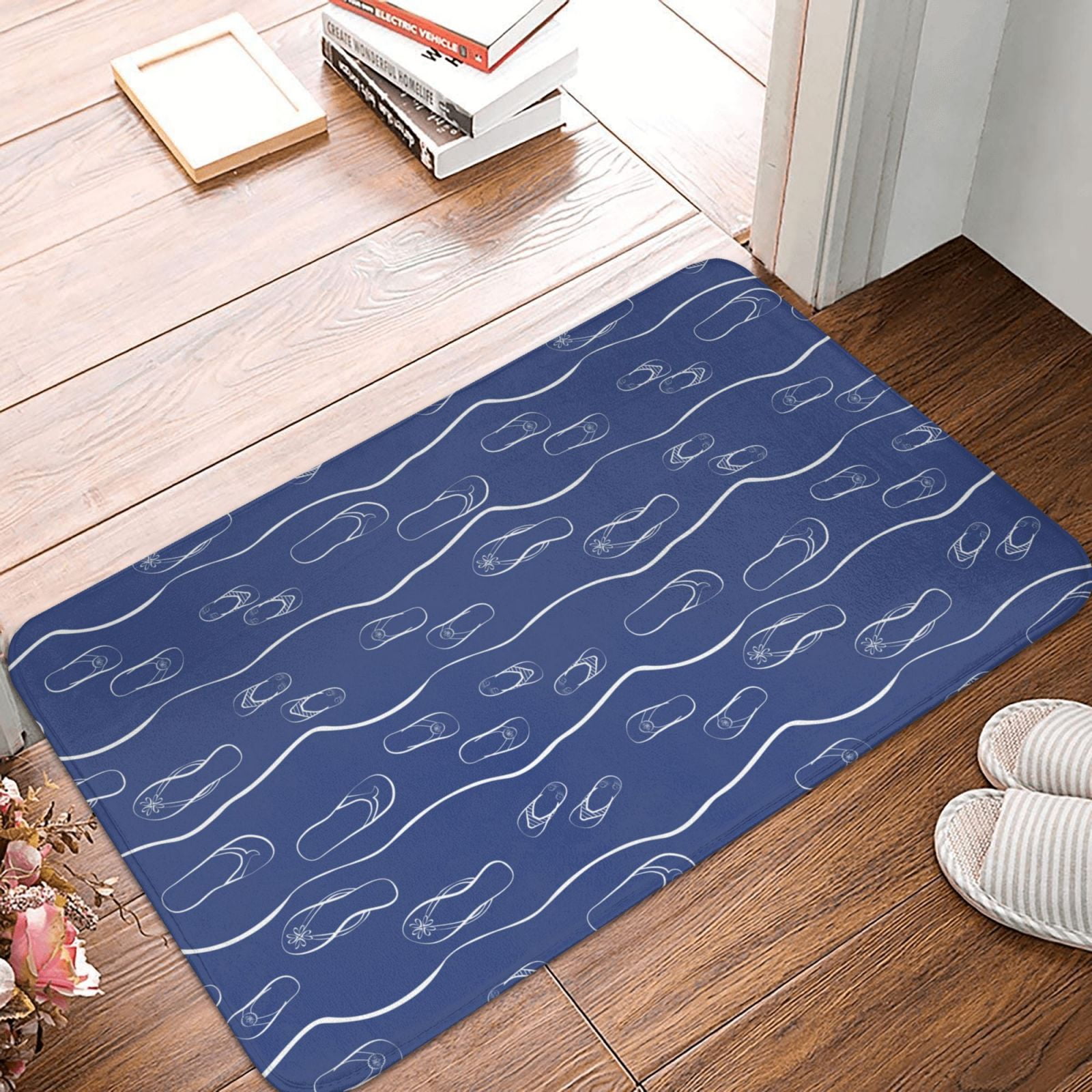Front Door Mat Indoor Outdoor Outside Entrance - 16*24in Washable Flip ...