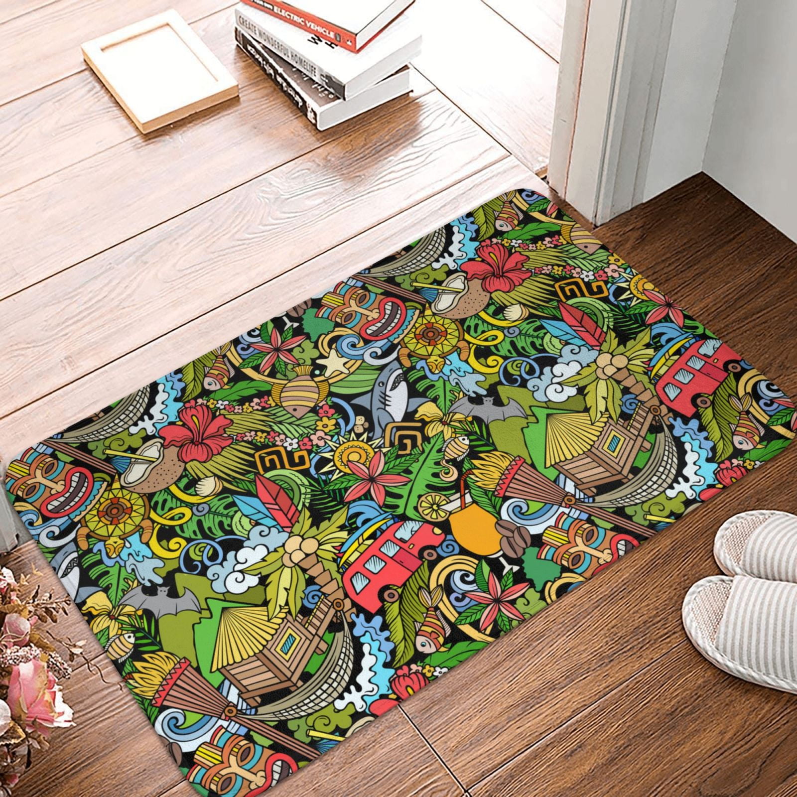 Front Door Mat Indoor Outdoor Outside Entrance - 16*24in Washable ...