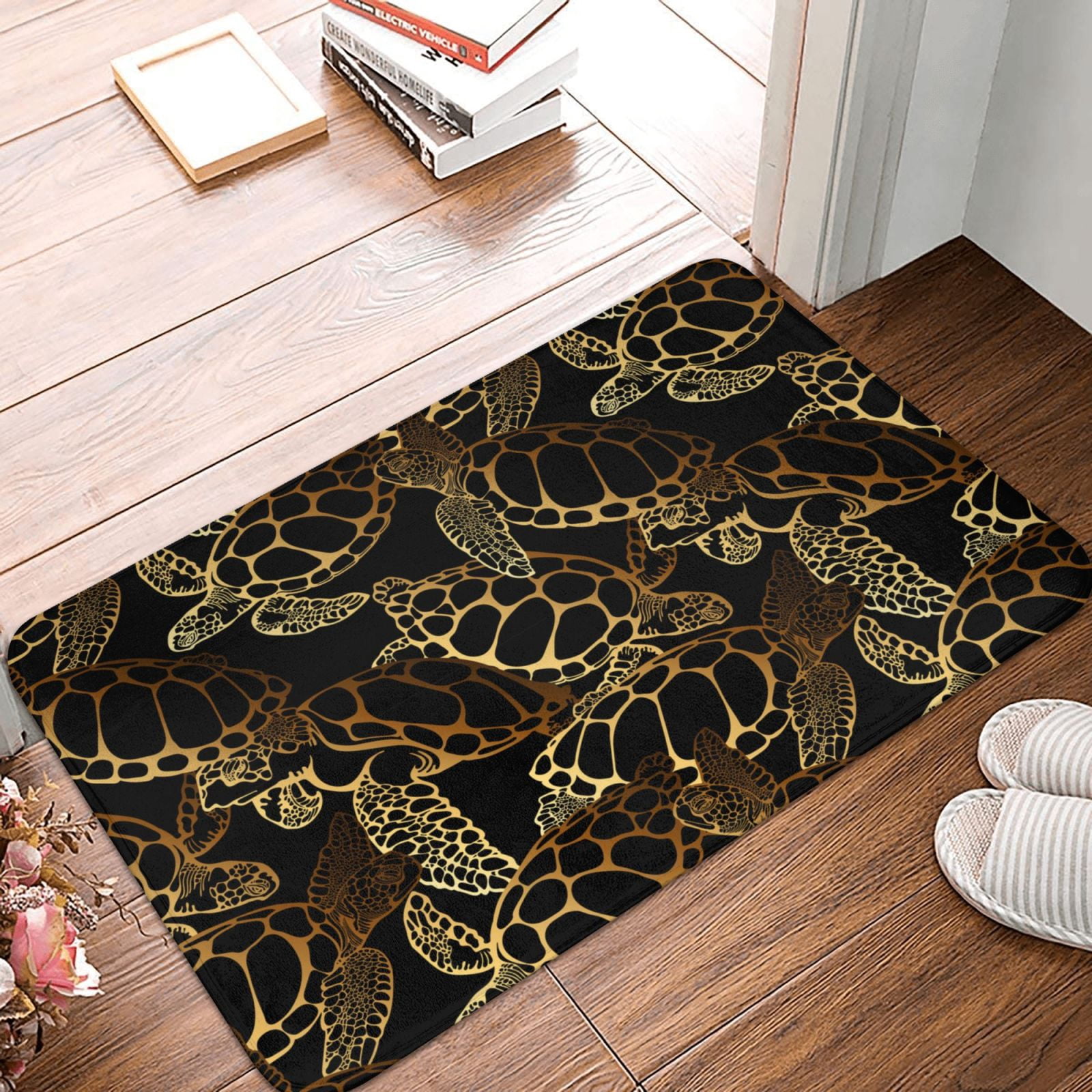 Front Door Mat Indoor Outdoor Outside Entrance - 16*24in Washable Sea ...