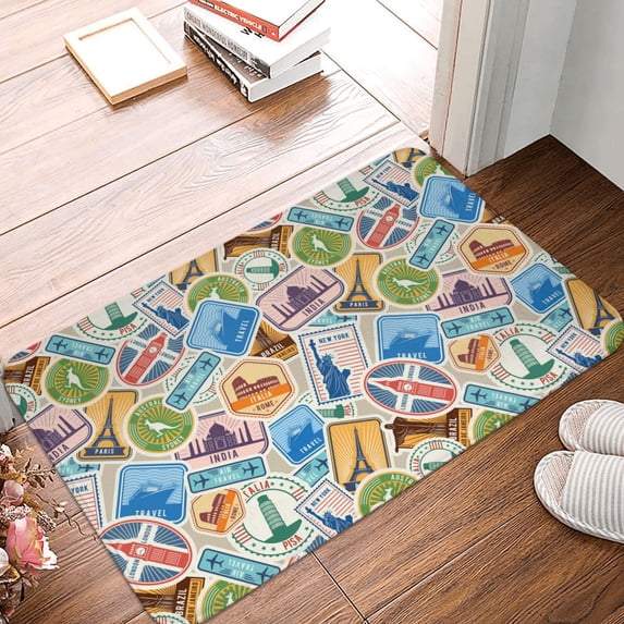 Front Door Mat Indoor Outdoor Outside Entrance - 16*24in Washable ...