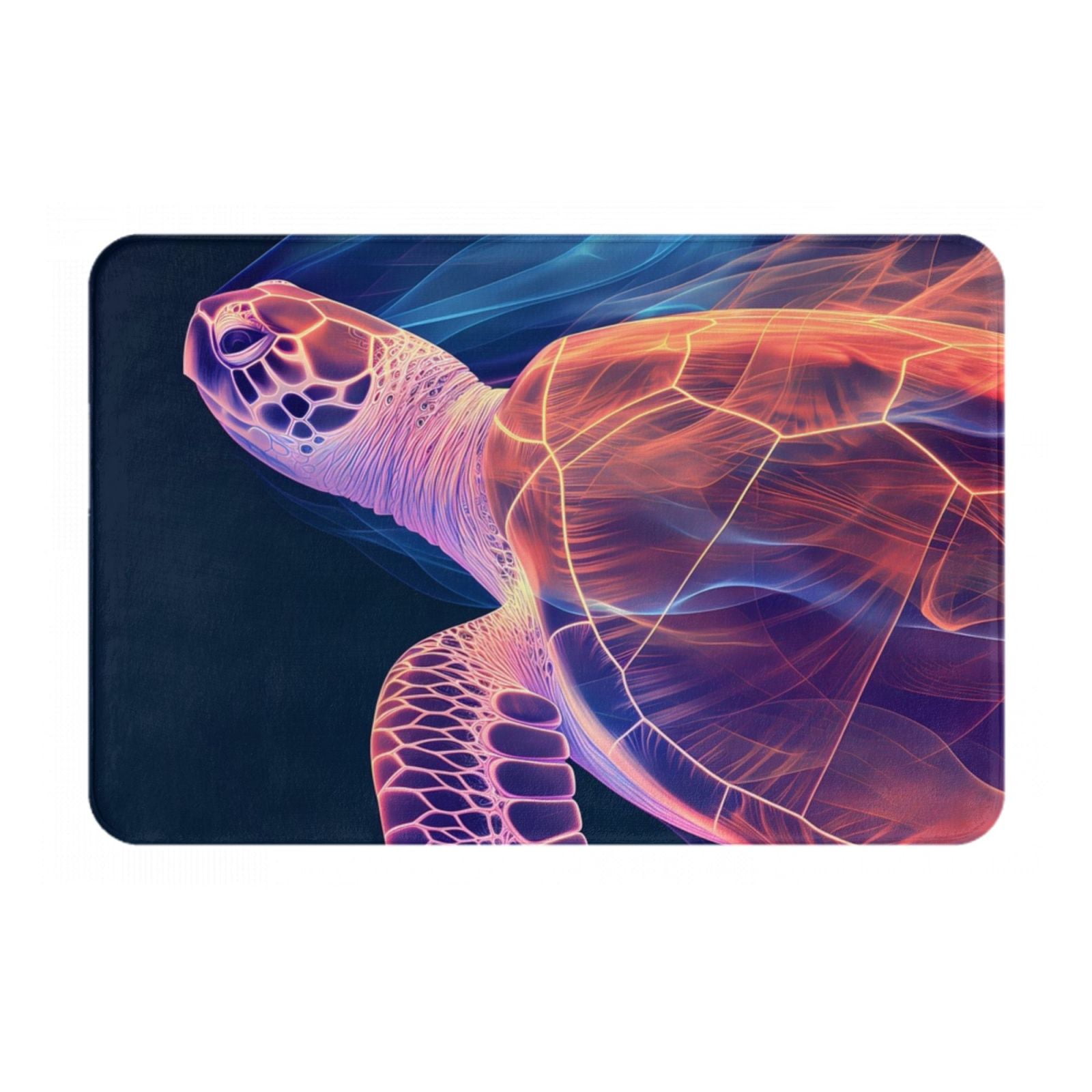 Front Door Mat Indoor Outdoor Outside Entrance - Abstract Line Turtle ...