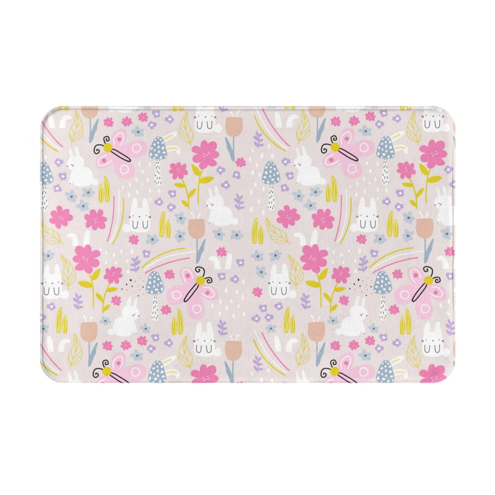 Front Door Mat Indoor Outdoor Outside Entrance - Bohemian Rabbit ...