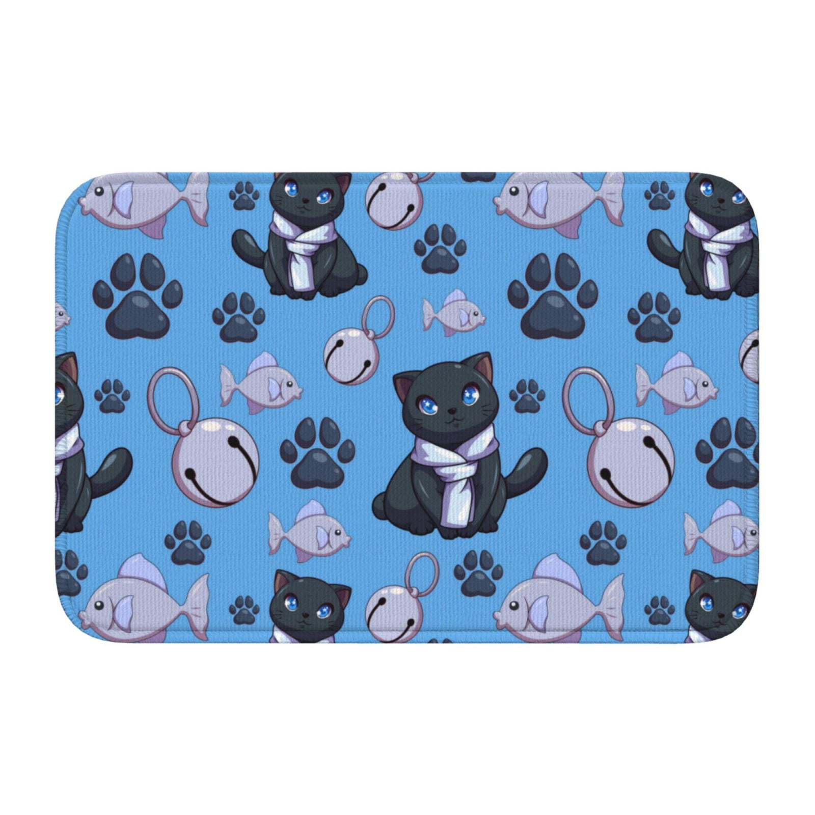 Front Door Mat Indoor Outdoor Outside Entrance - Classic Katong Cat ...
