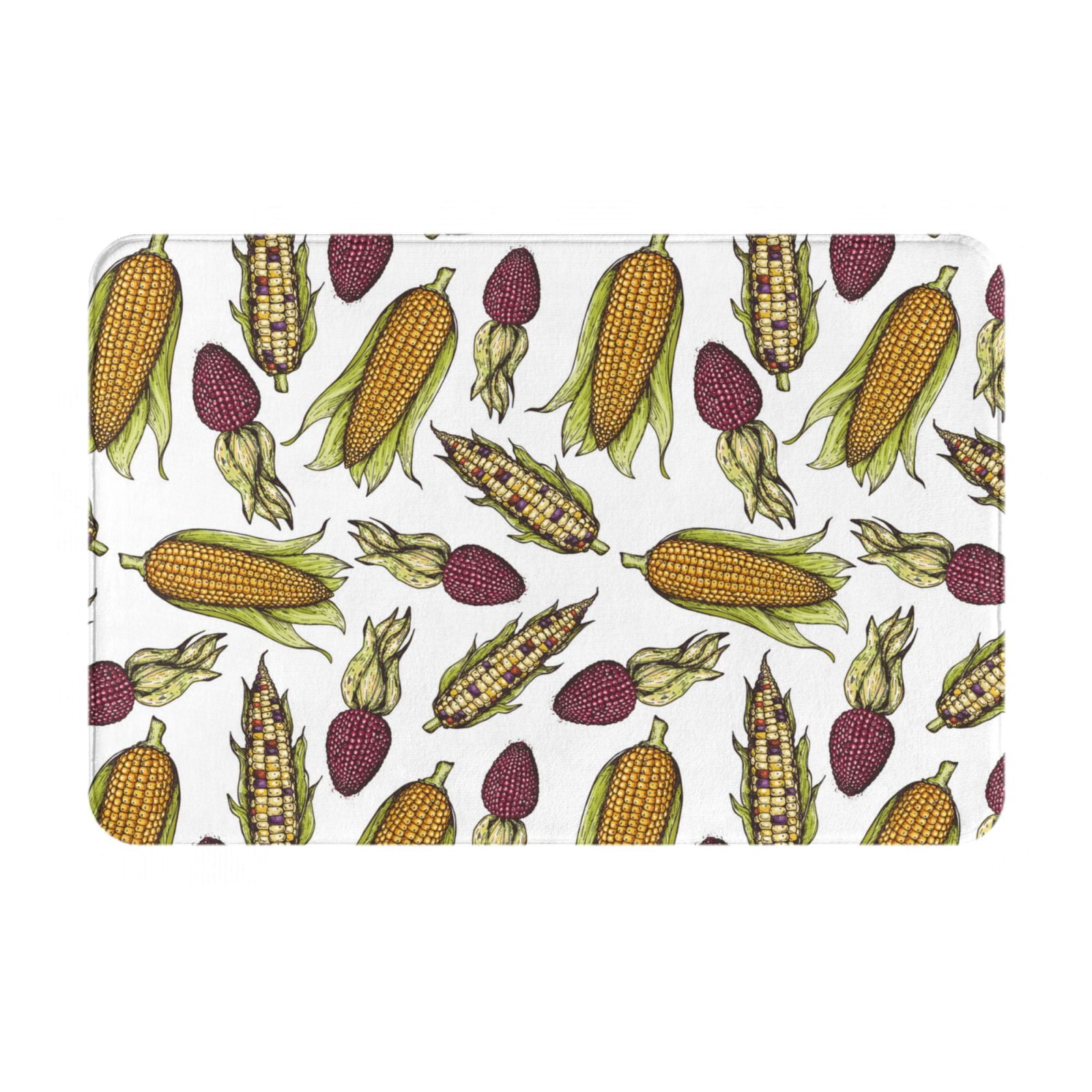 Front Door Mat Indoor Outdoor Outside Entrance - Funny Corn 16*24in ...