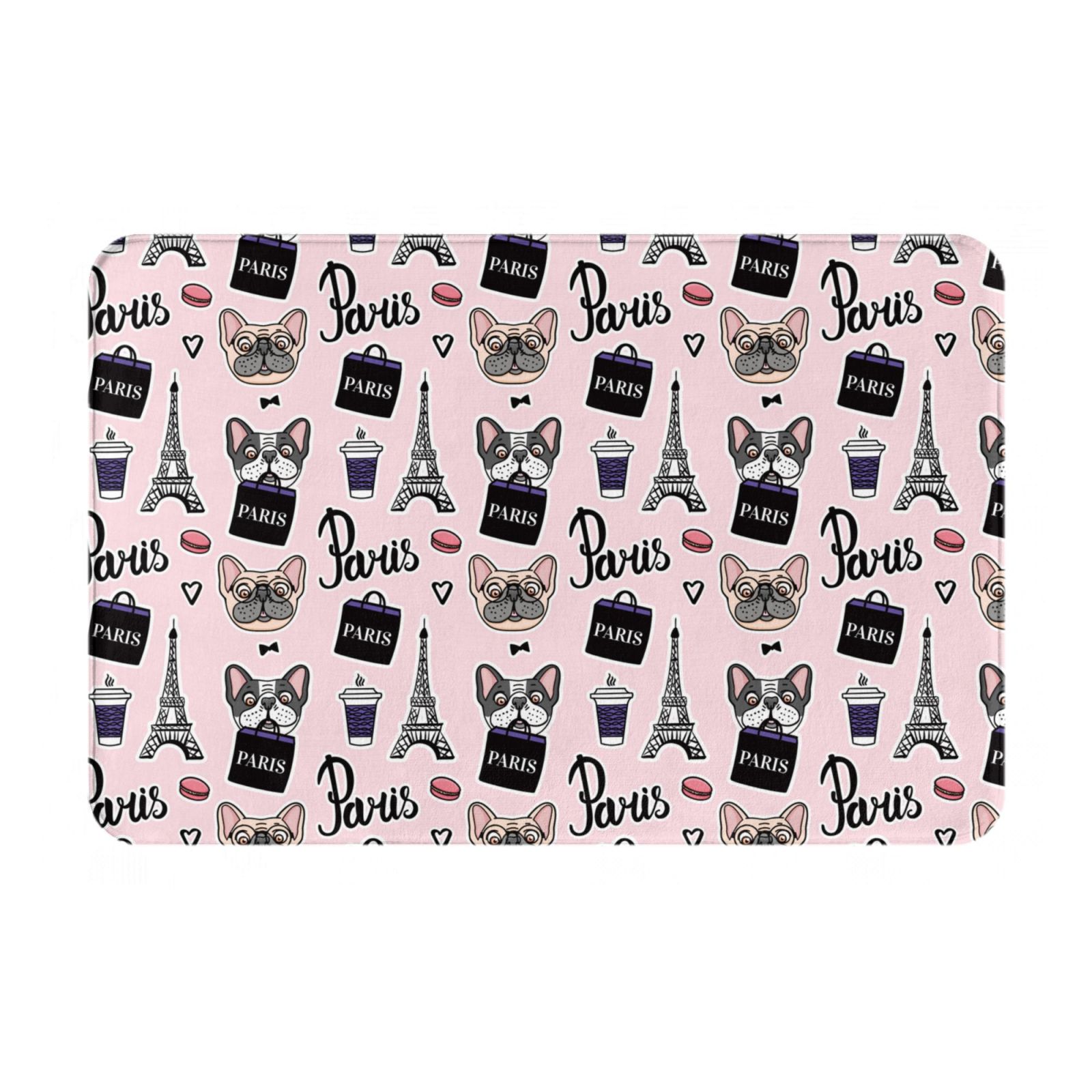 Front Door Mat Indoor Outdoor Outside Entrance - Funny French Bulldog ...