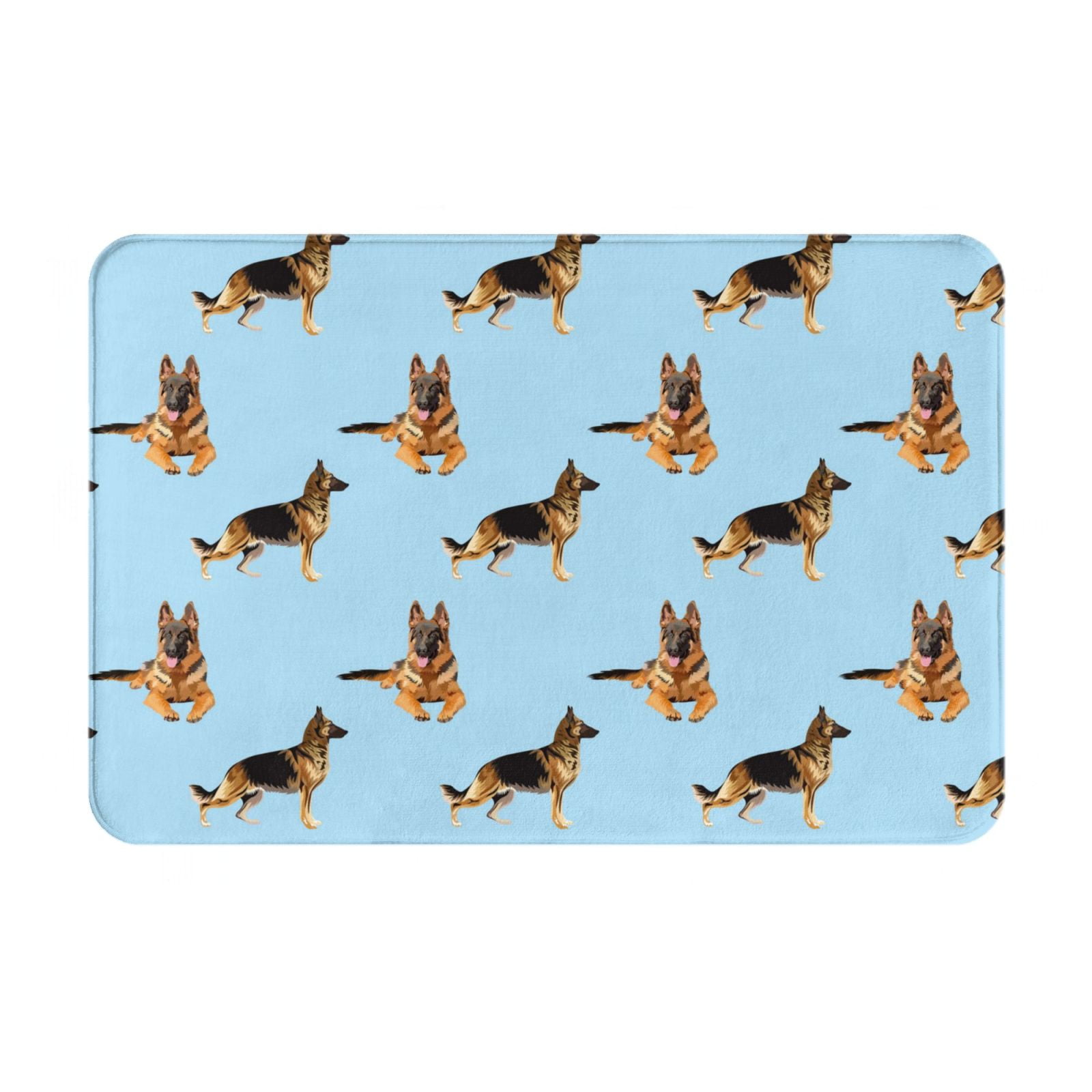 Front Door Mat Indoor Outdoor Outside Entrance - German Shepherd Dog No ...