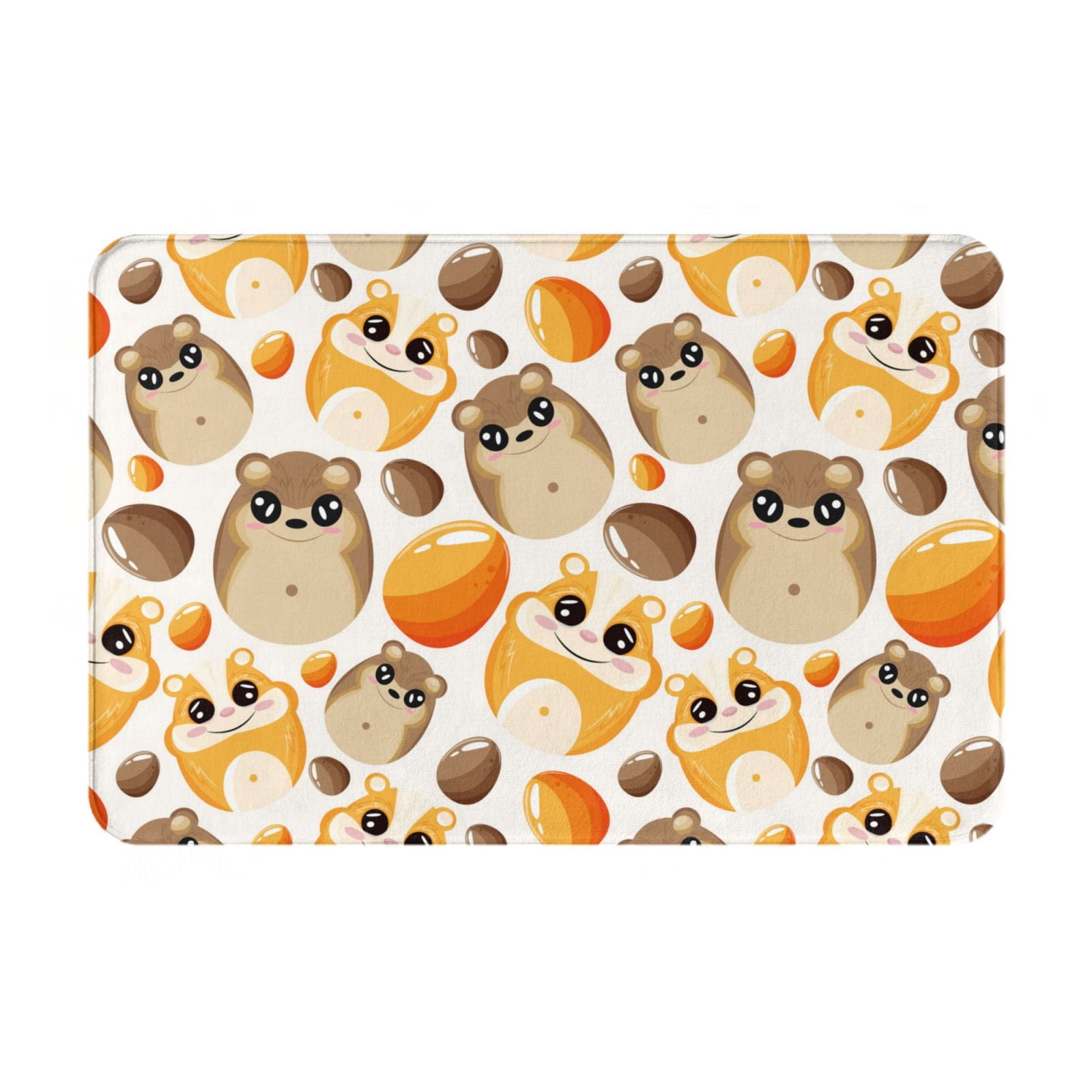 Front Door Mat Indoor Outdoor Outside Entrance - Glamorous Cute Cartoon ...