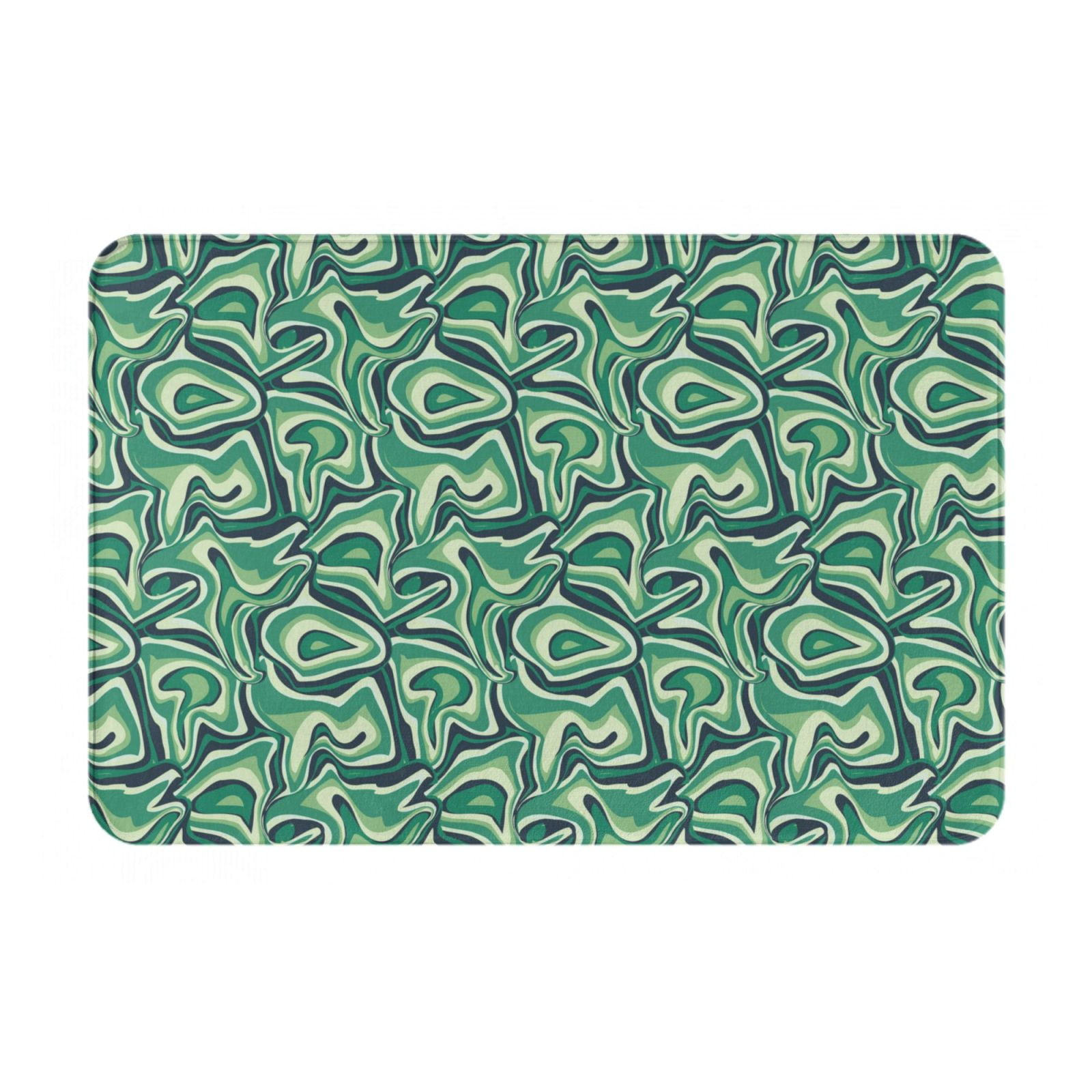 Front Door Mat Indoor Outdoor Outside Entrance - Green paint spots 16 ...