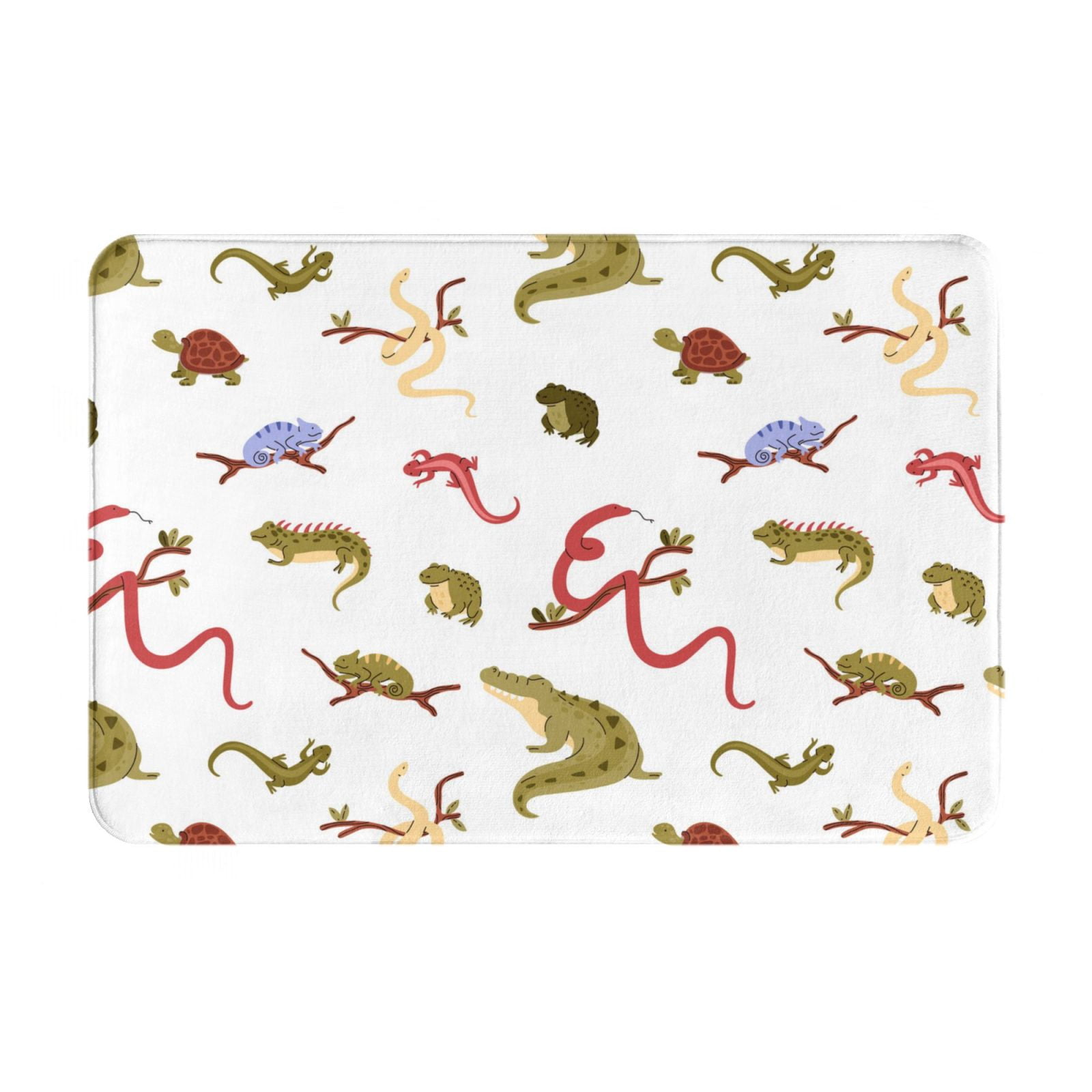 Front Door Mat Indoor Outdoor Outside Entrance - Lizard Snake Turtle ...