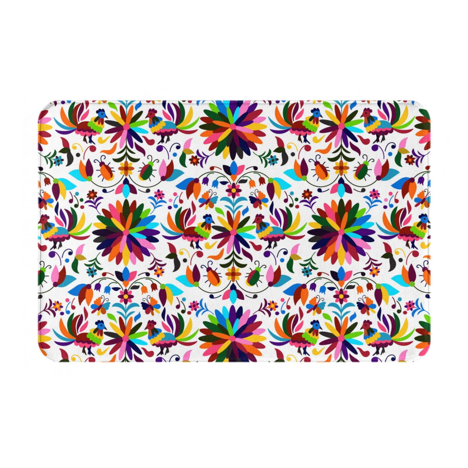 Front Door Mat Indoor Outdoor Outside Entrance - Mexican Bright Style ...