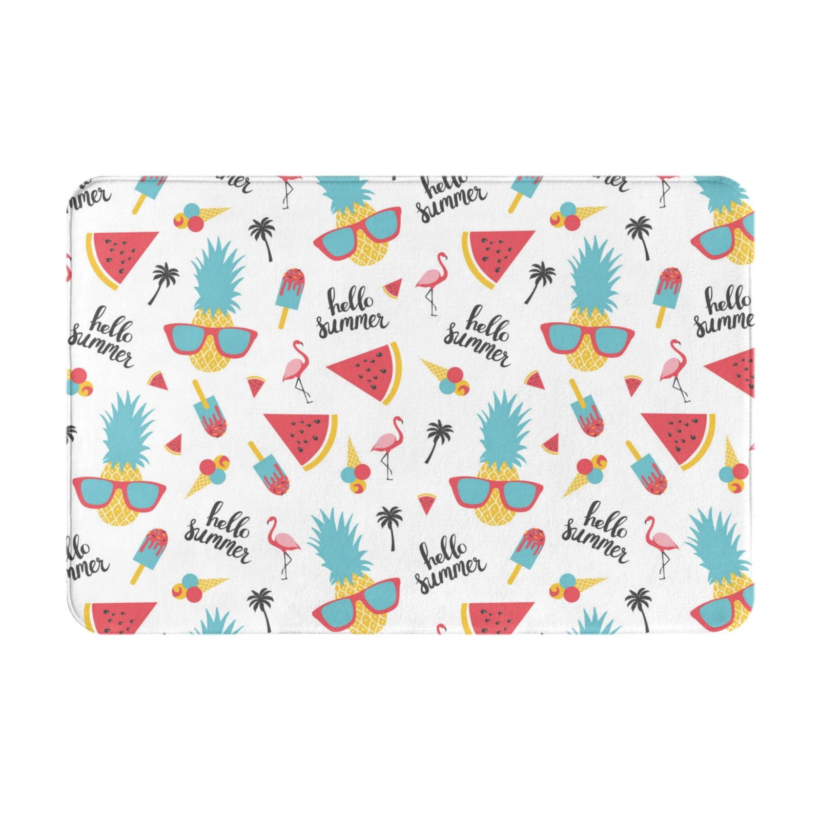 Front Door Mat Indoor Outdoor Outside Entrance - Summer Glasses ...