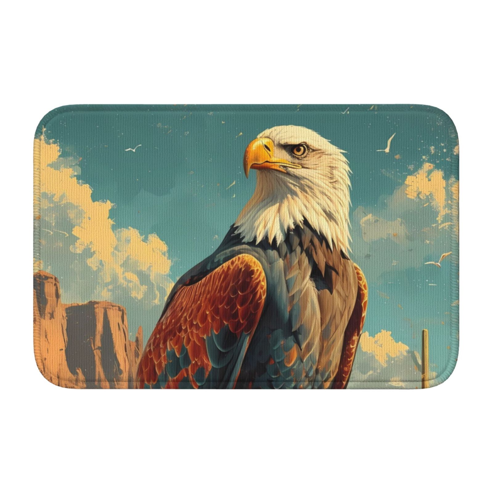 Front Door Mat Indoor Outdoor Outside Entrance - Western Desert Cactus ...