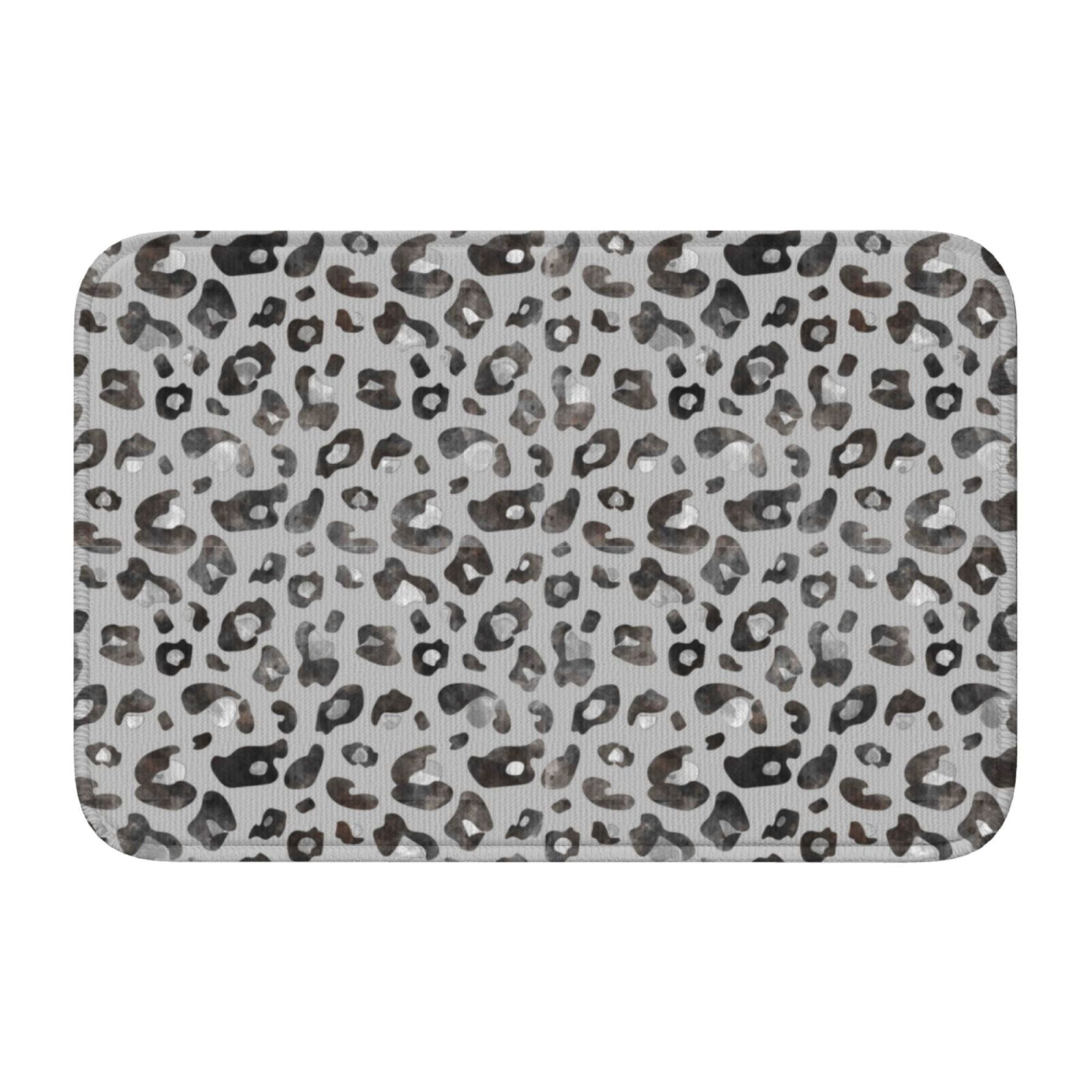 Front Door Mat Indoor Outdoor Outside Entrance - Wild Animal Leopard ...