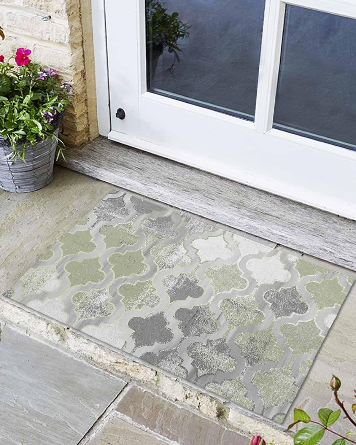 Front Door Mat, Non - Slip Absorbent Door Entry Mats, Doormats Entrance ...