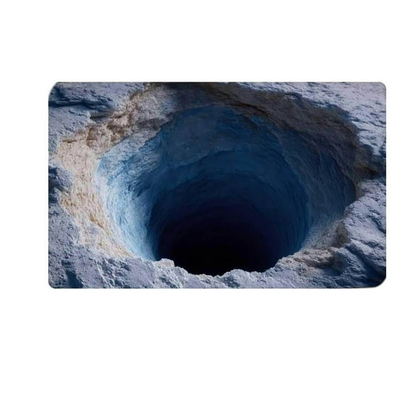 Front Door Mat, Optical Illusion Hole in The Floor Rug Front Door Mat ...