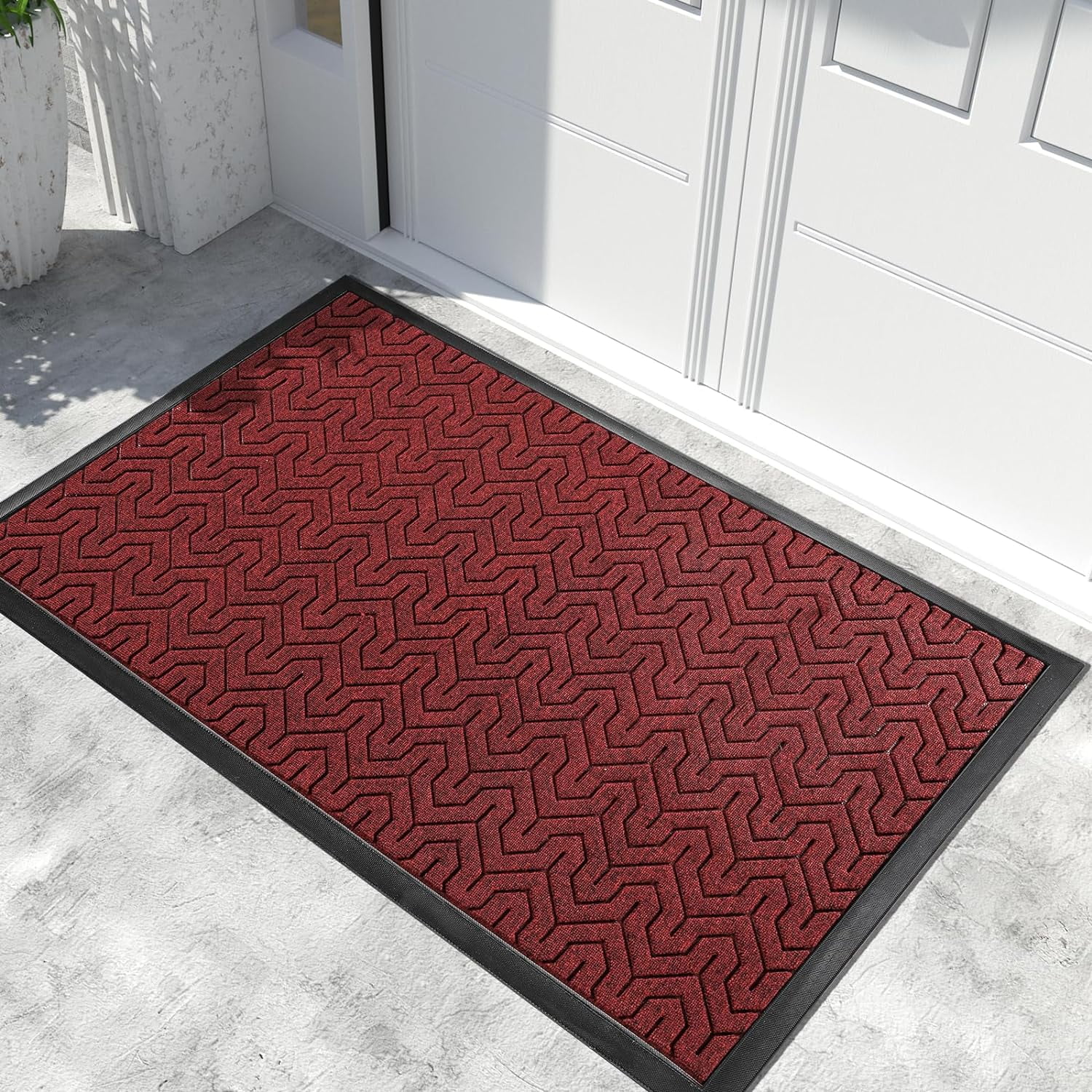 Front Door Mat Outside Entrance, 36x24 Waterproof Outdoor Indoor ...