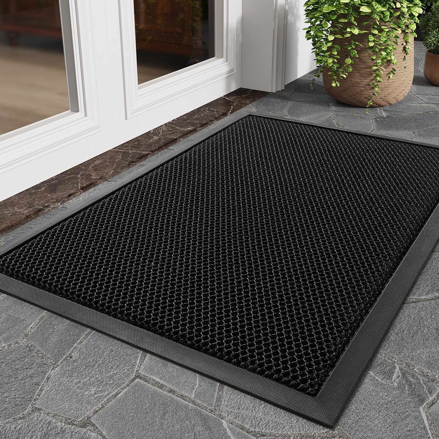 Front Door Mat Outside Entrance, Dirt Trapper Doormat-Entrance Welcome ...