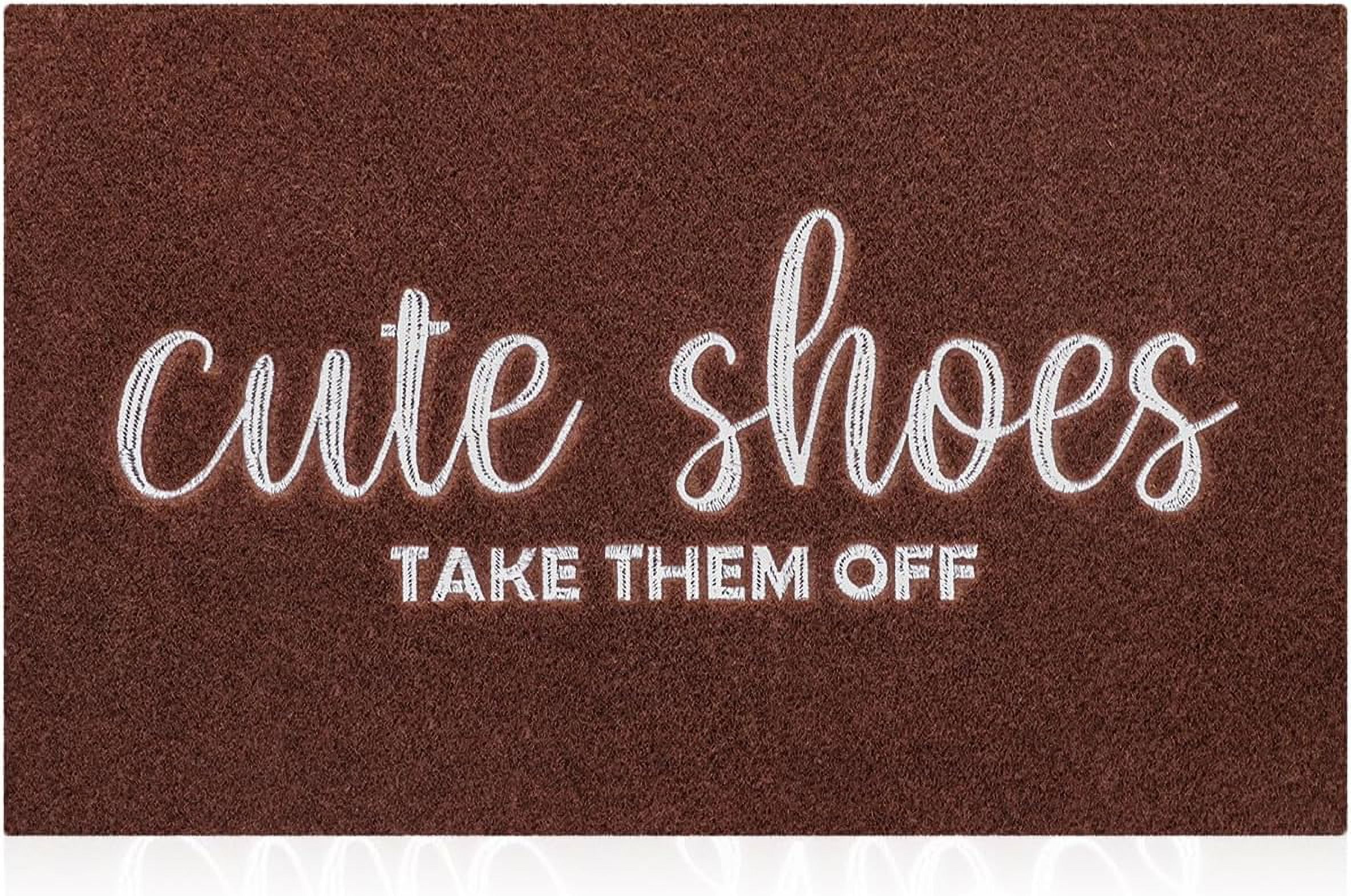 Front Door Mat Welcome Indoor Outdoor Entryway Mats for Shoe Scraper ...