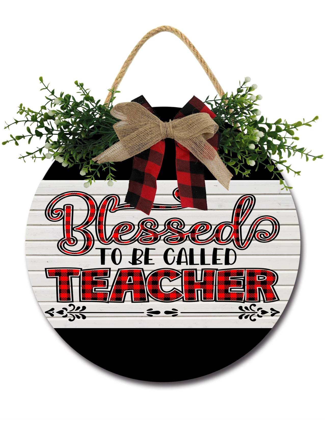 Front Door Porch Decorations Blessed To Be Called Teacher Door Hanging ...