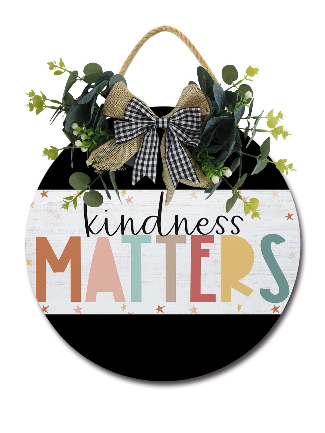 Front Door Porch Decorations Kindness Matters Door Hanging Sign 11 inch ...