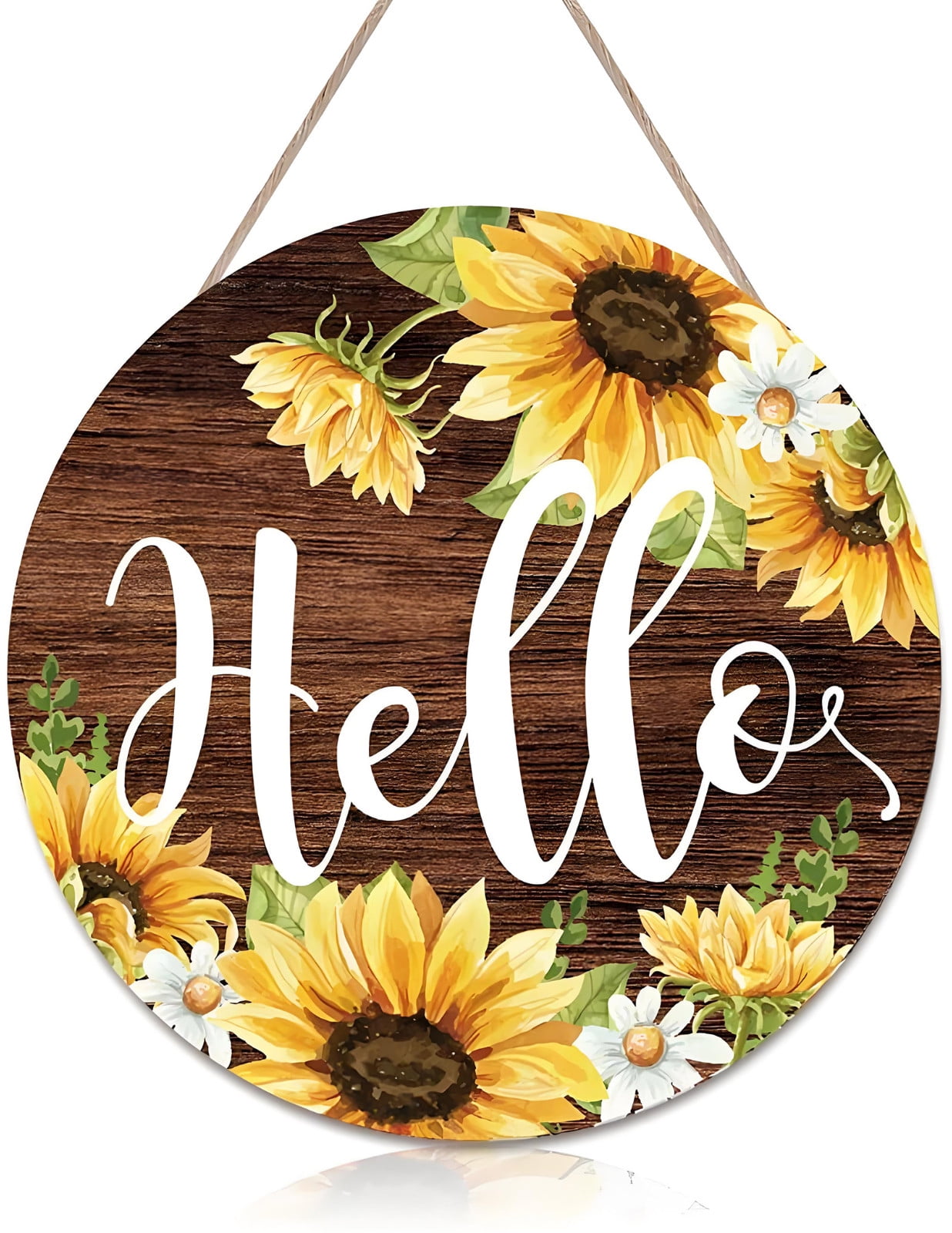 Front Door Signs for Home, Welcome Door Sign Hanging Door Decor, Wooden ...