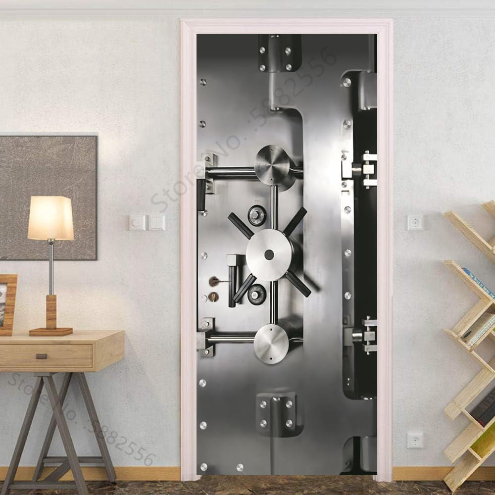 Front Door Stickers Decoration Self-adhesive Doors Home For Interior ...