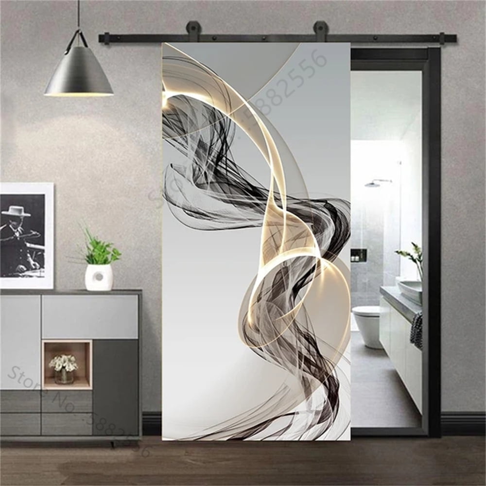 Front Door Stickers Decoration Self-adhesive Doors Home For Interior ...