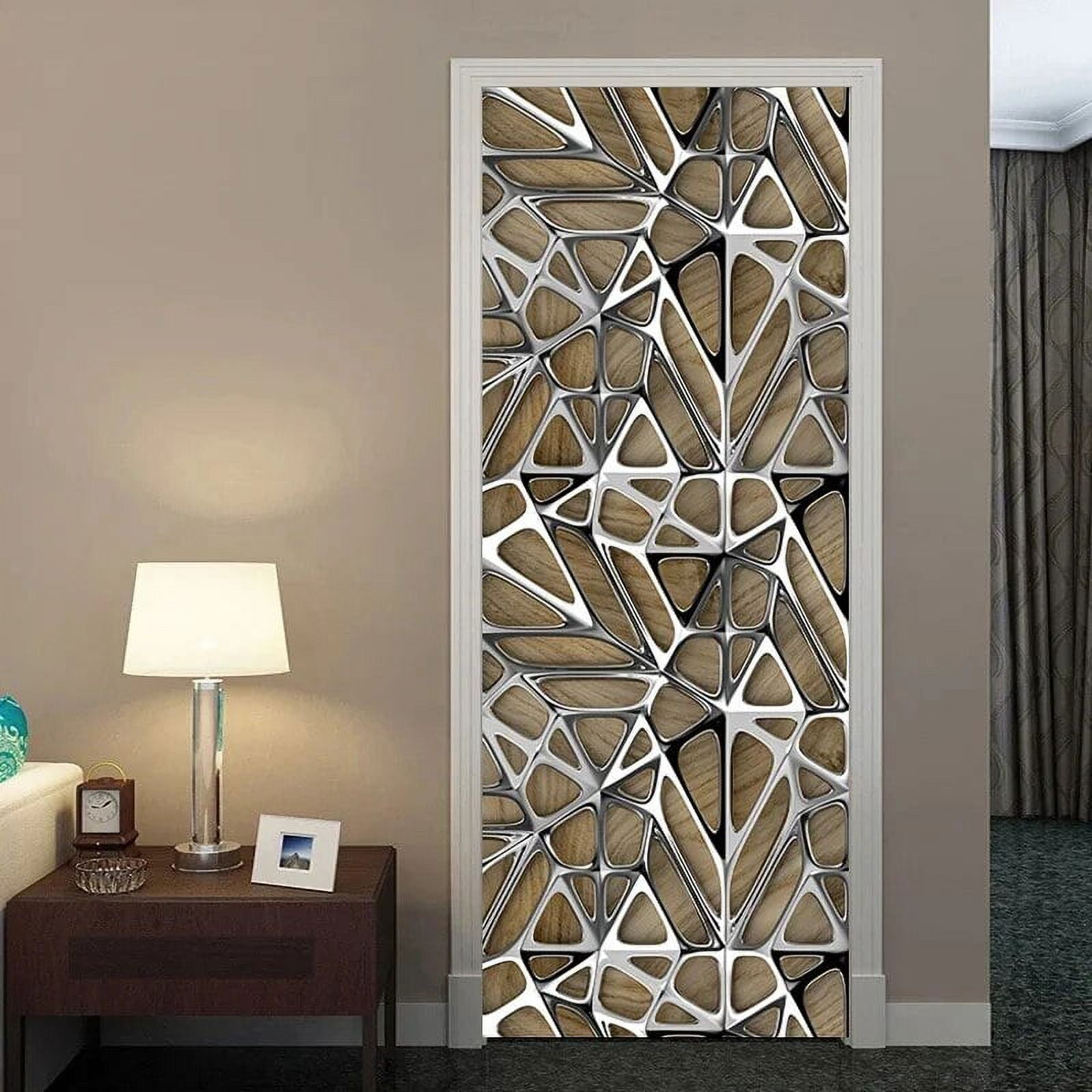 Front Door Stickers Decoration Self-adhesive Doors Home For Interior ...