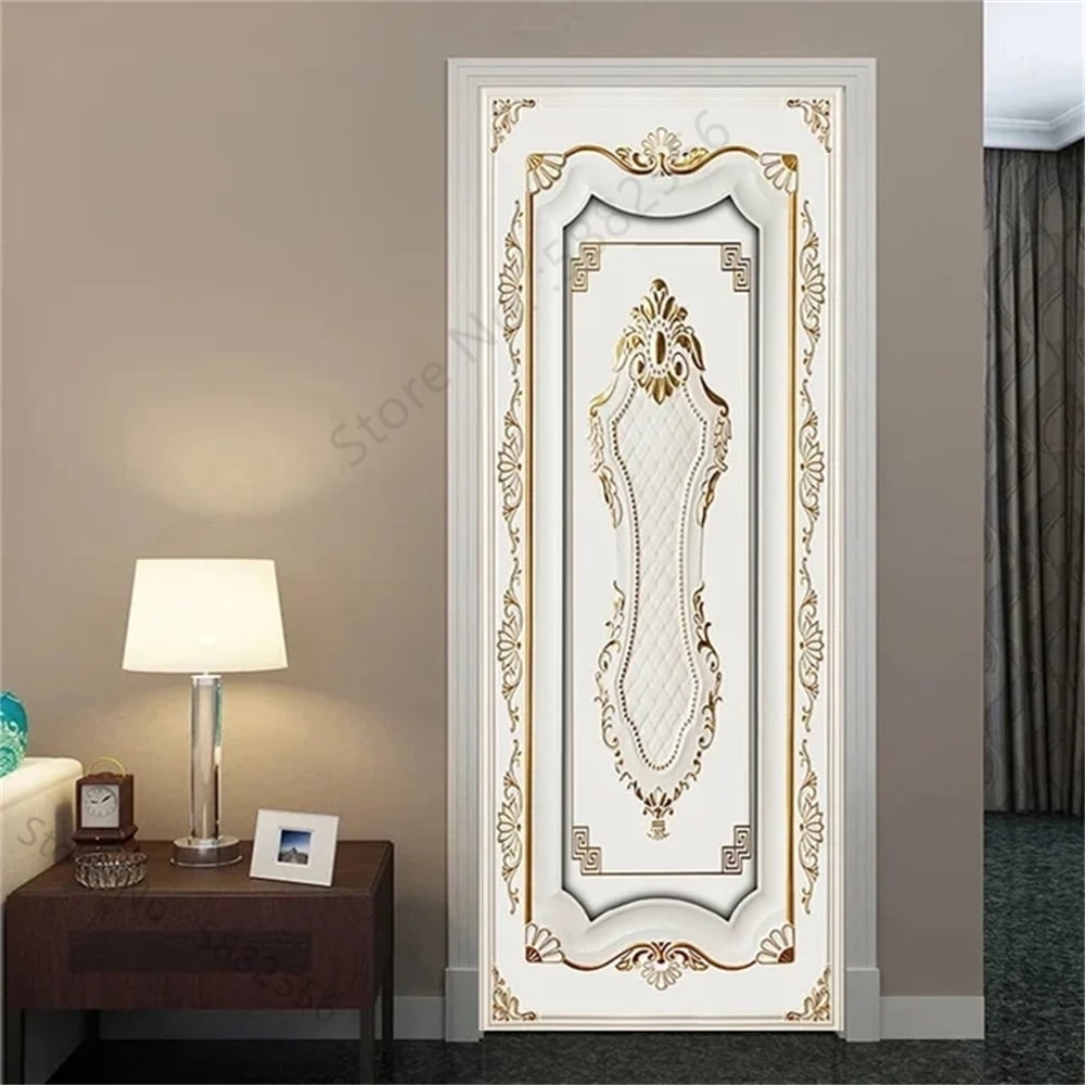 Front Door Stickers Decoration Self-adhesive Doors Home For Interior ...