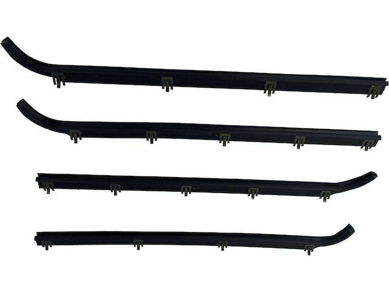 Front Door Window Belt Weatherstrip Kit - 4 Piece - Compatible with ...