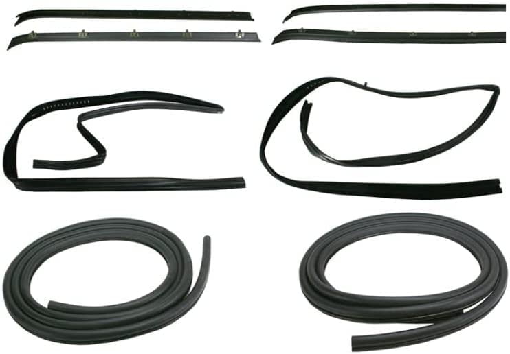 Front Door Window Run Sweep Felts Weatherstrip Seals Kit Set for Chevy ... Front Door Window Run Sweep Felts Weatherstrip Seals Kit Set for Chevy ...