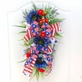 Front Door Wreath, 4th of July Wreaths for Front Door, Patriotic Door ...