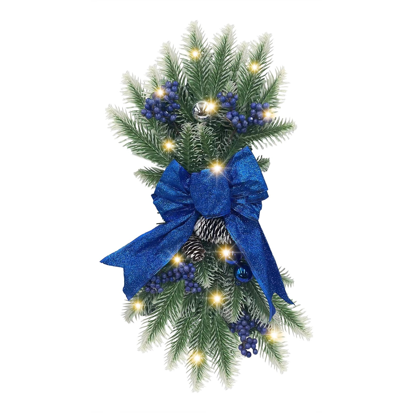 Front Door Wreath AKUMRi The Cordless Prelit Stairway Trim Christmas ... Front Door Wreath AKUMRi The Cordless Prelit Stairway Trim Christmas ...