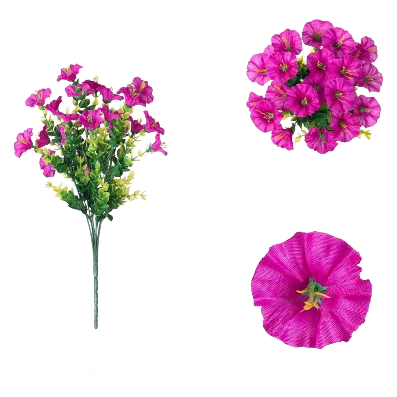 Front Door Wreath Door Wreath Vibrant Red Artificial Petunia Bouquet ...