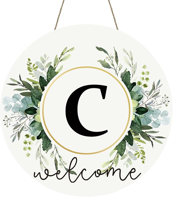 Front Door Wreath Wreath Wooden Welcome Sign Front Door Decorative ...