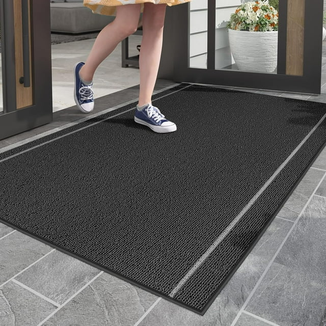 Front Double Door Mats Outdoor: Large Doormat for Outside Entry Home ...