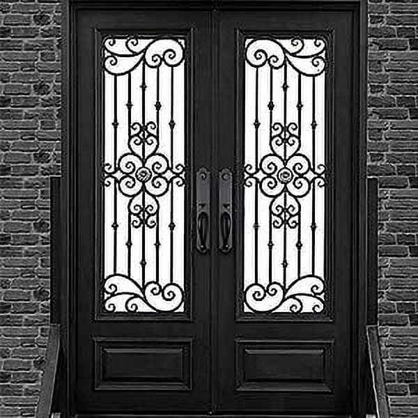 Front Double Out Door Handleset for Exterior Front Door Aged Bronze ...