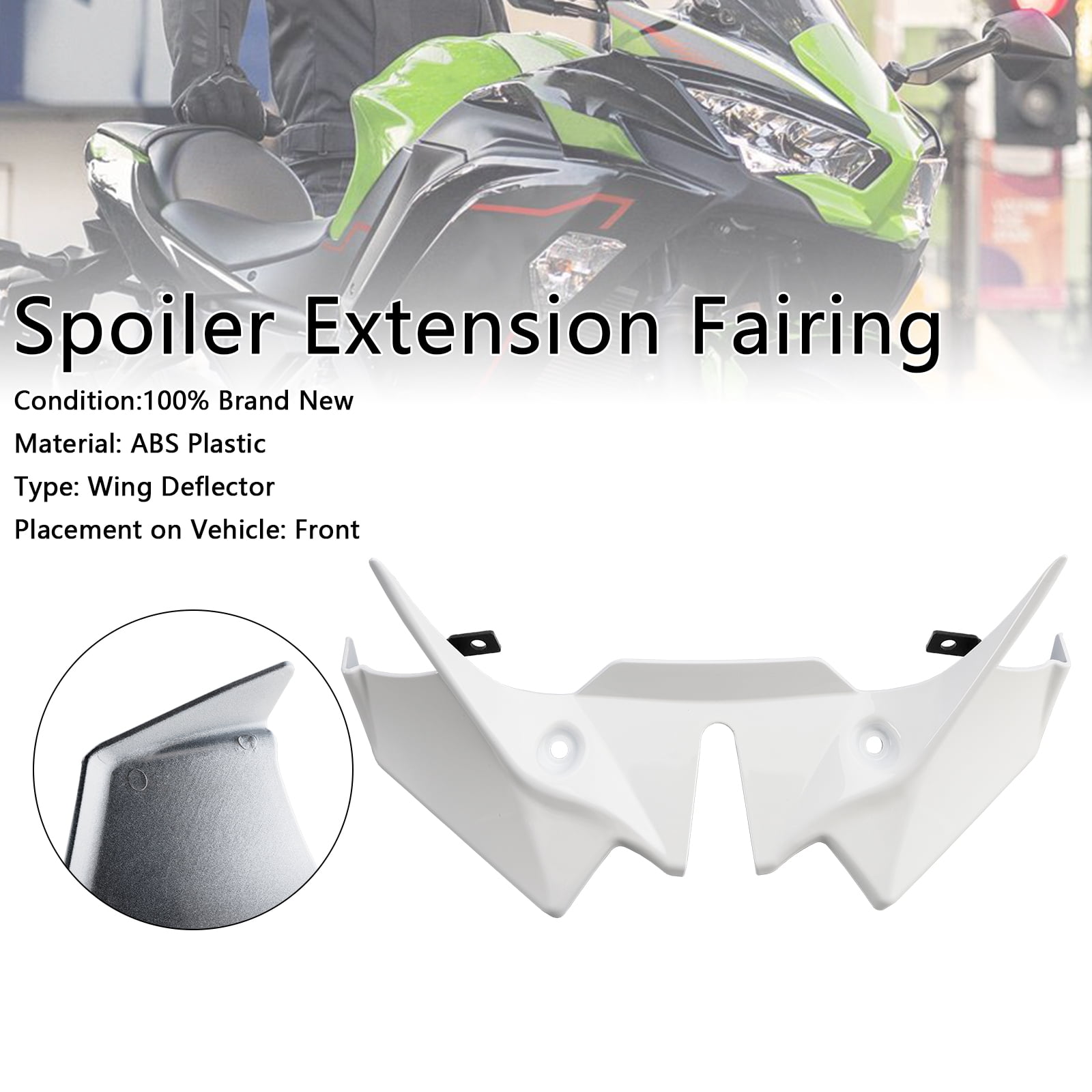 Front Downforce Spoiler Extension Fairing For Kawasaki Z650 2021-2024 ...