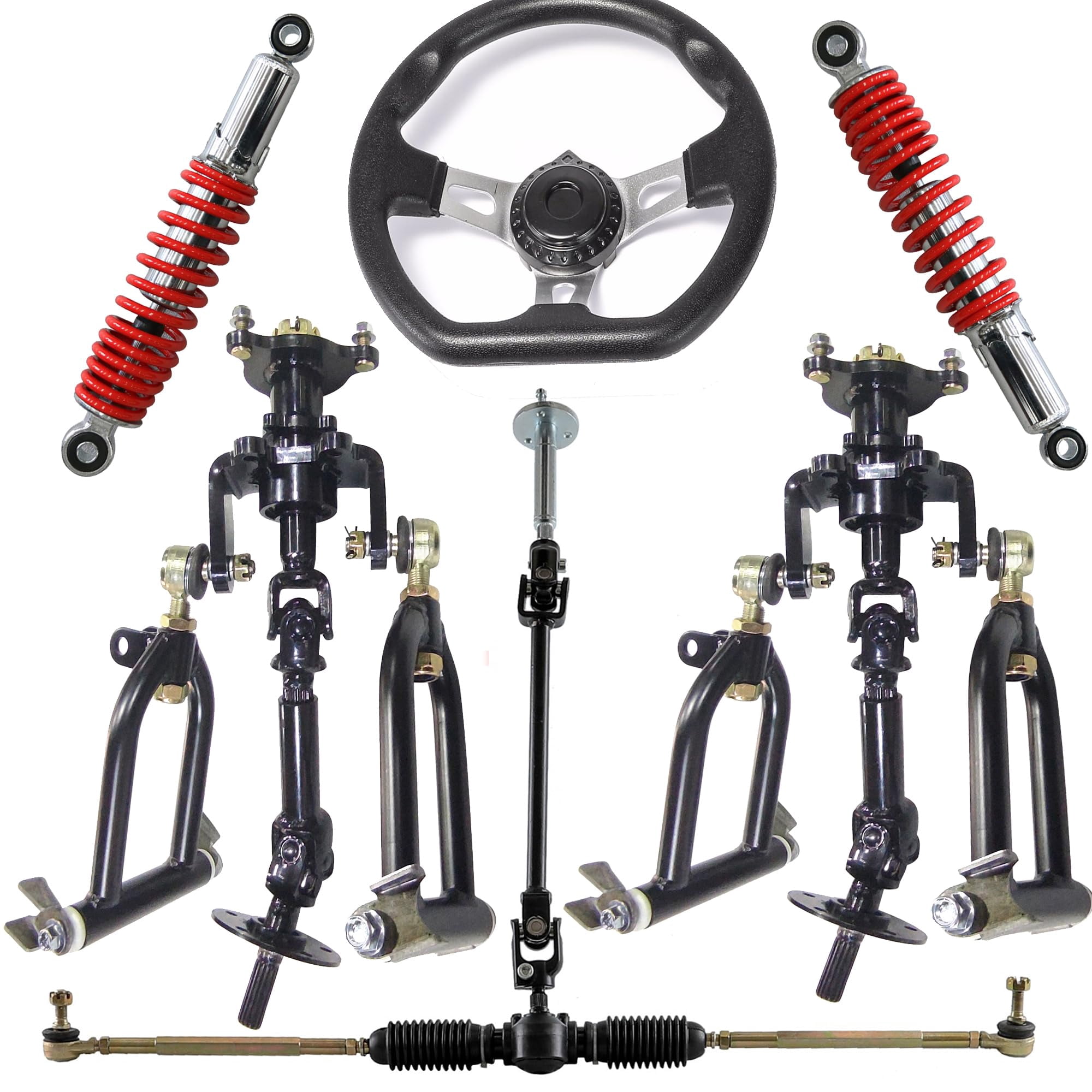 Front Drive Axle Kit Half Axle Assembly Shock Suspension Swingarm Tie ...