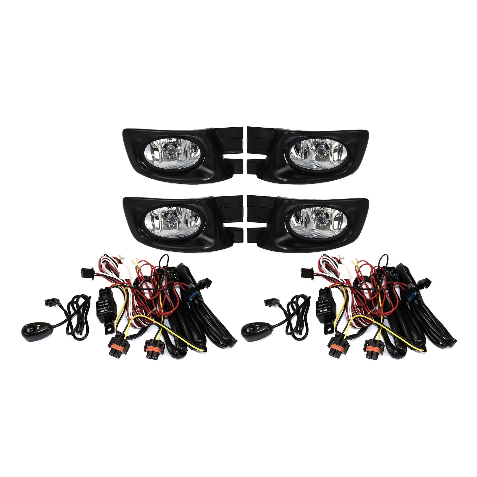 Front Driver and Passenger Side Fog Lights With bulb(s) Halogen Sedan ...