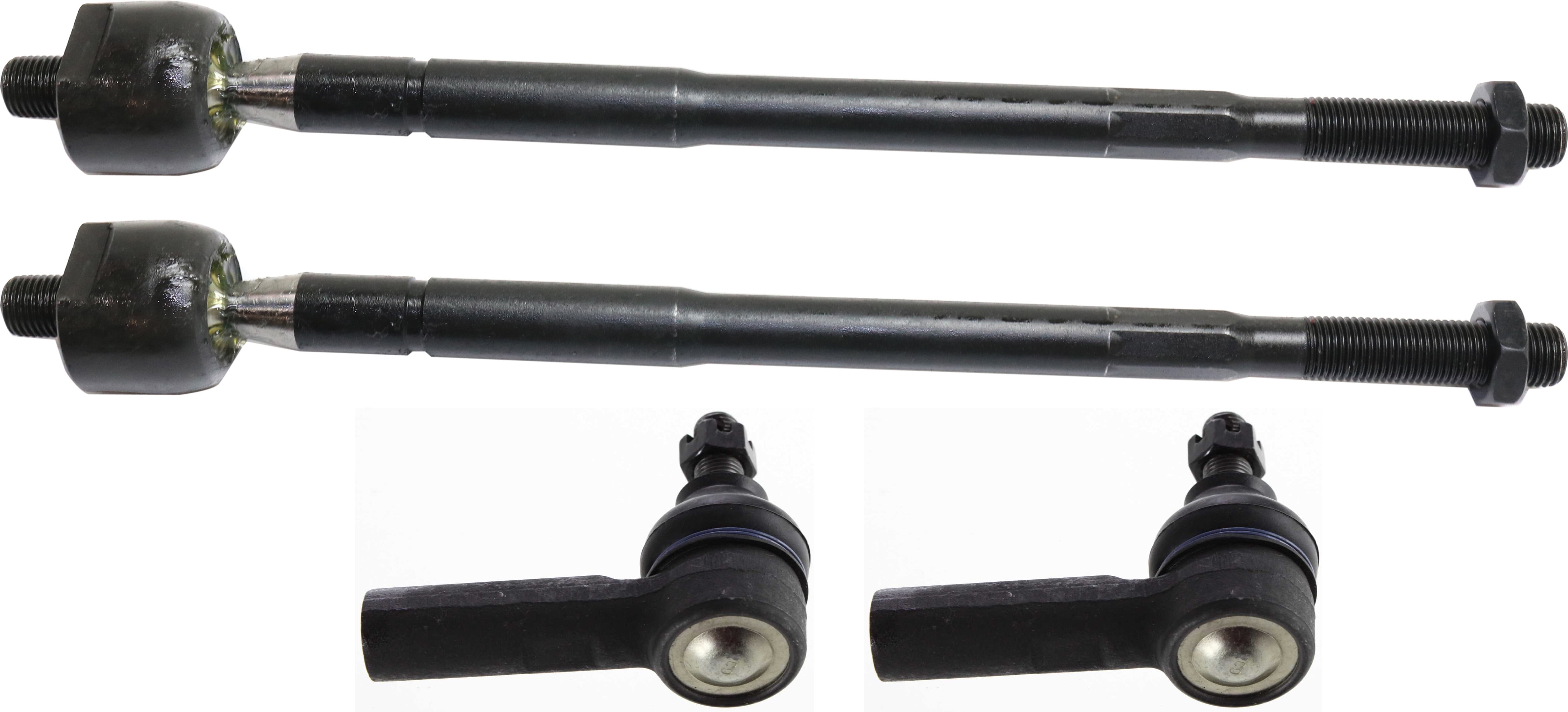 Front Driver and Passenger Side Inner and Outer Tie Rod Ends for 1993 ...