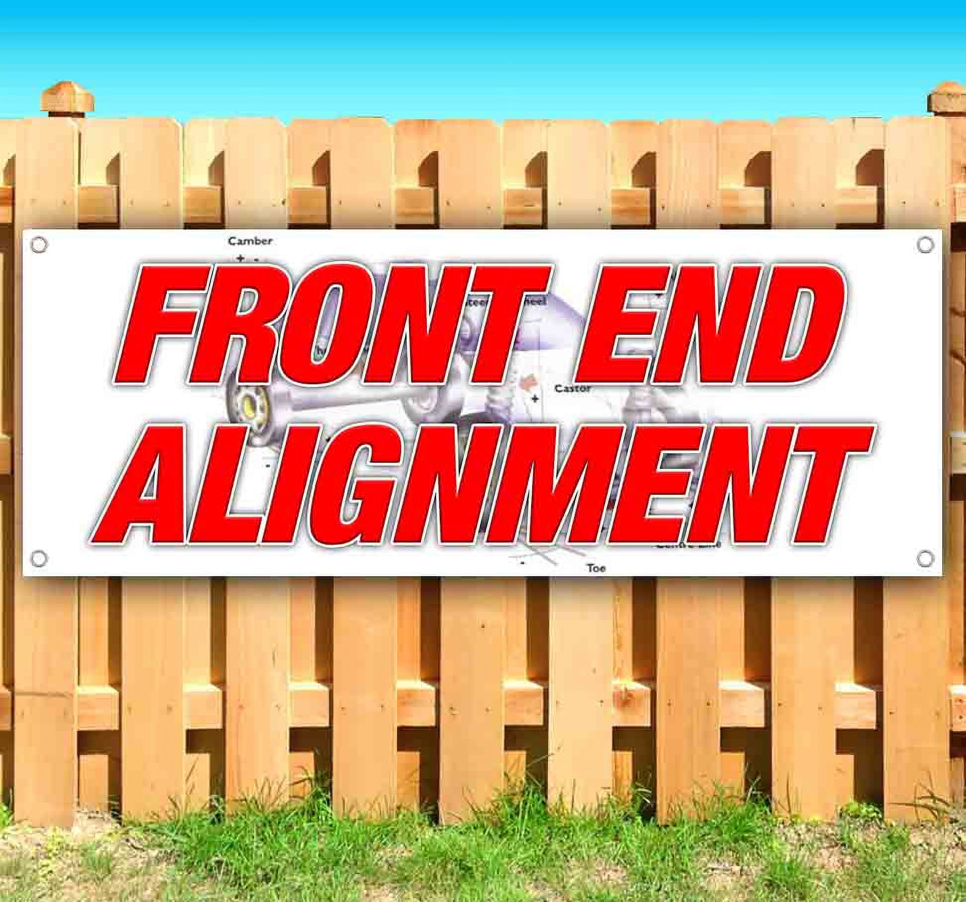Front End Alignment 13 oz Vinyl Banner With Metal Grommets - Walmart.com