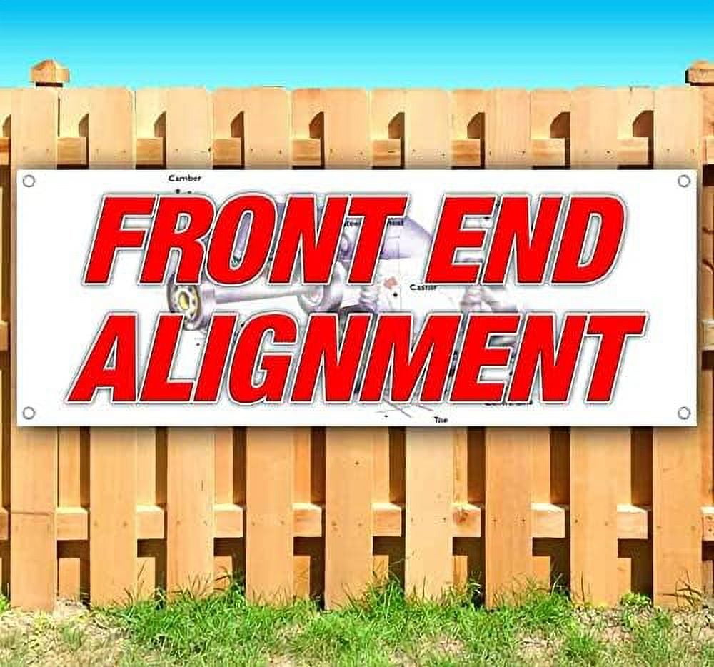 Front End Alignment Banner 13 Oz | Non-Fabric | Heavy-Duty Vinyl Single ...