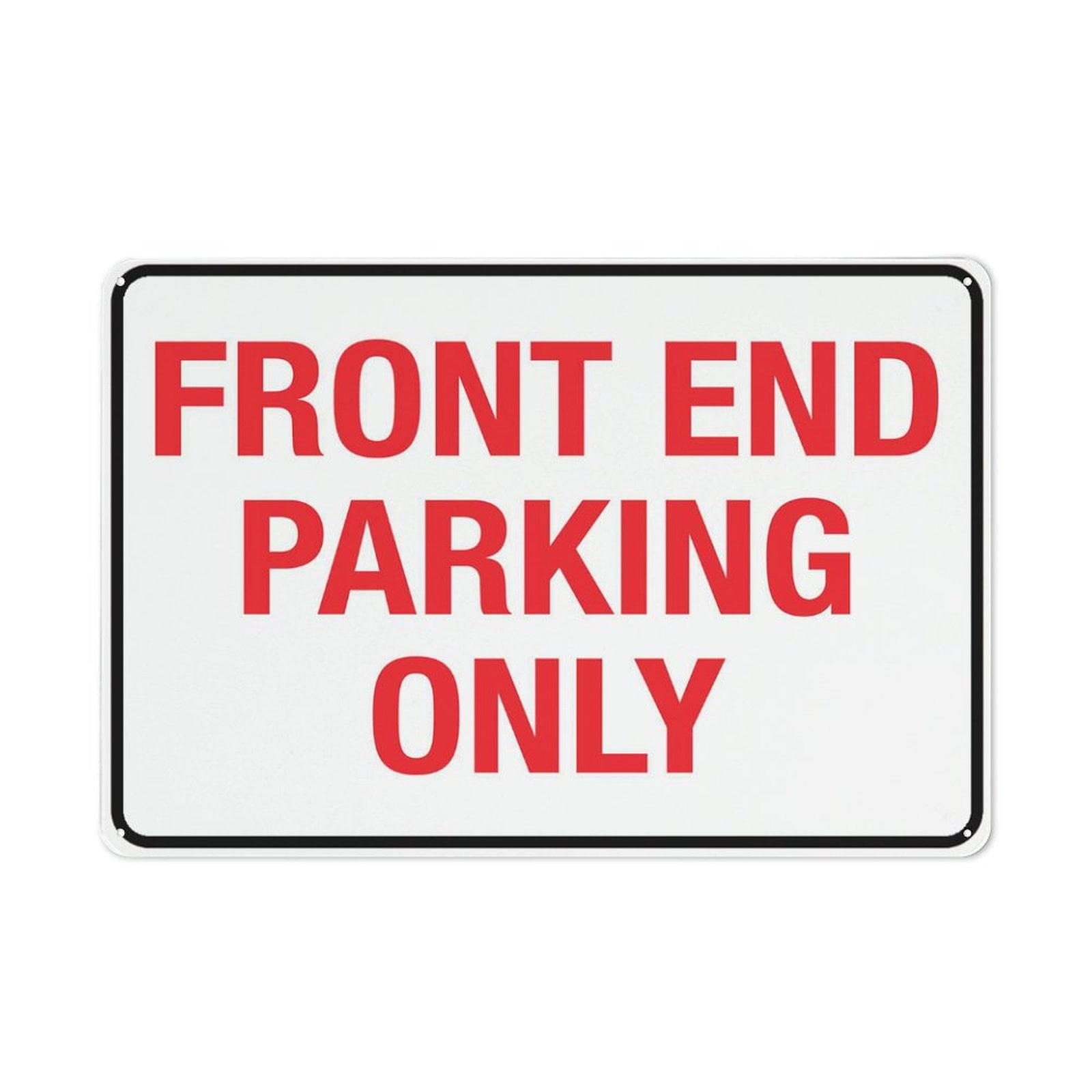 Front End Parking Only Red Sign For House Door Office Business Yard ...