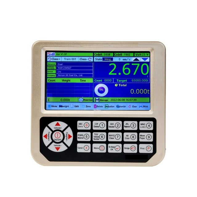 Front End Wheel Loader Scales Weighing Display Control Systems Weight ...