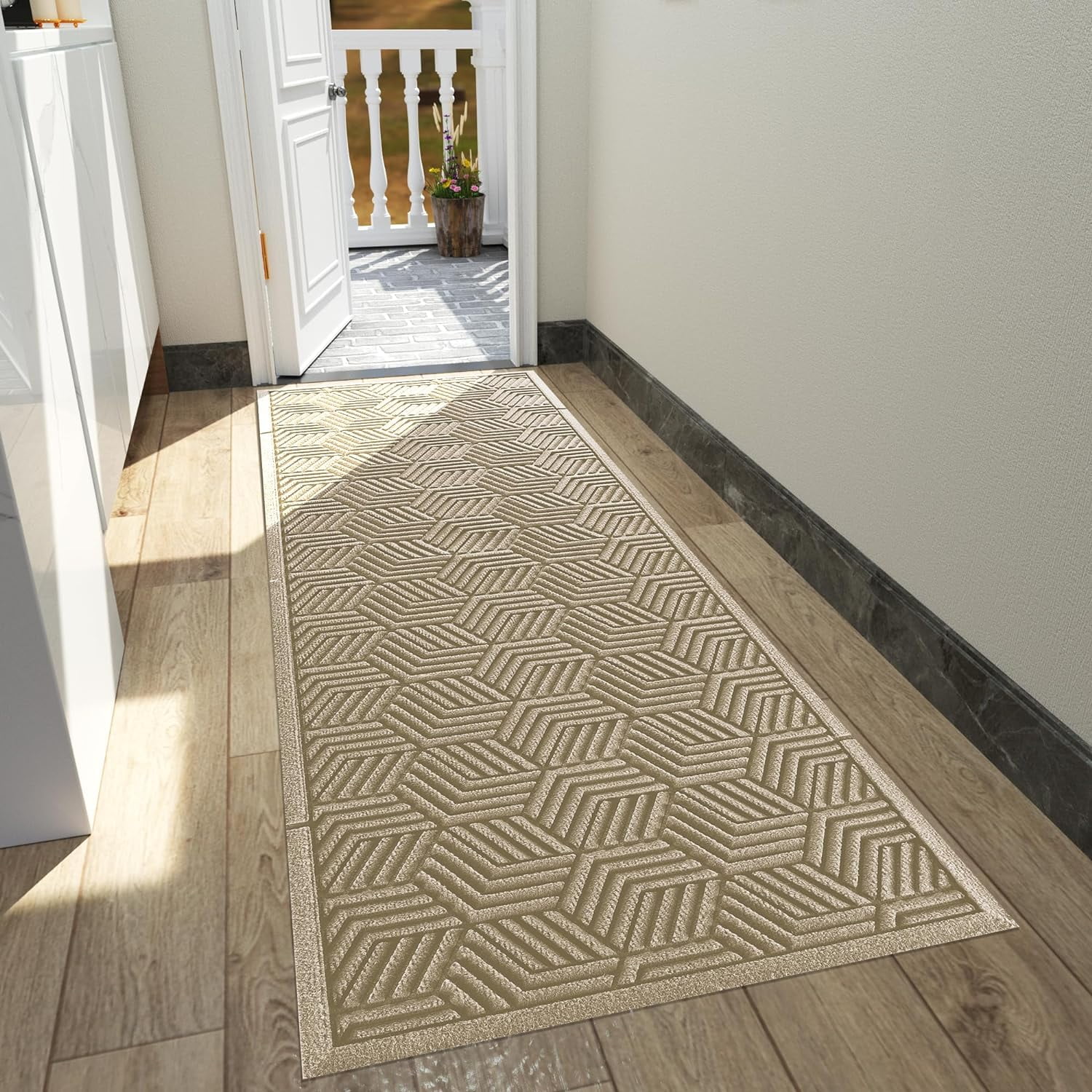 Front Entrance Door Mat, All-Season Heavy Duty Outdoor Indoor Entryway ...
