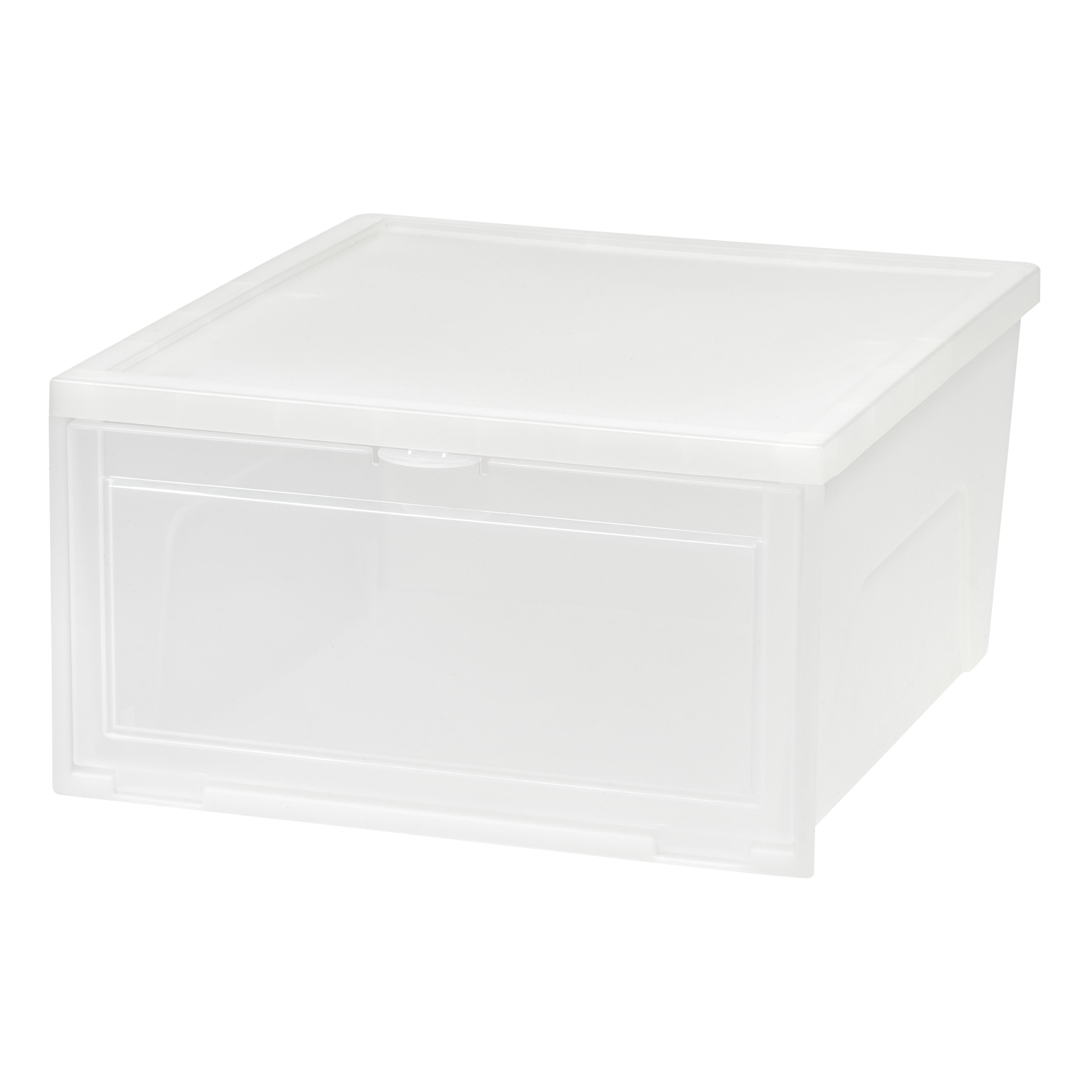IRIS Stackable Shoe Box Storage, Front Entry, Clear Door, Fits Up to ...