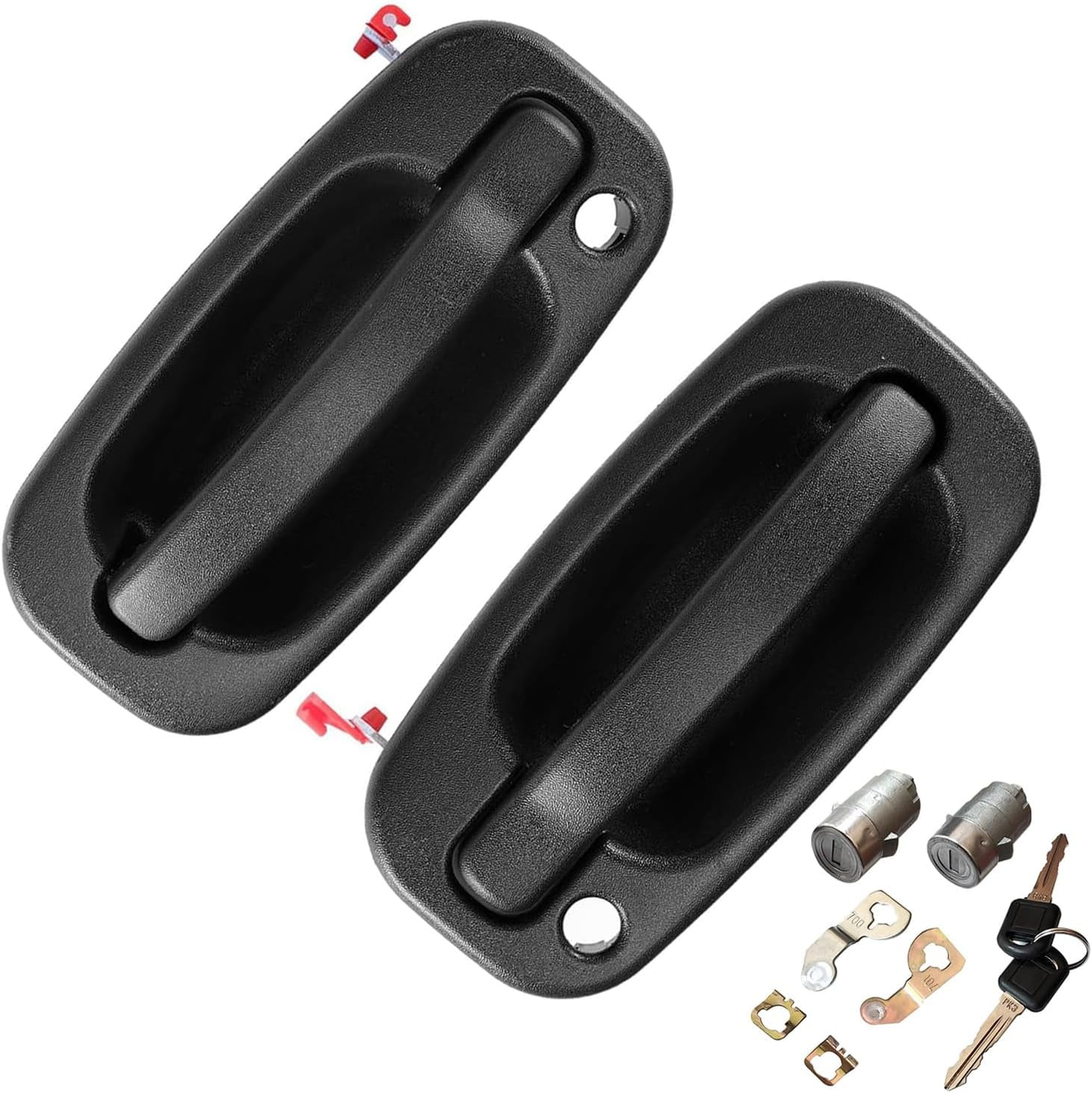 Front Exterior Door Handle with Locks Compatible with 1999-2006 Chevy ...