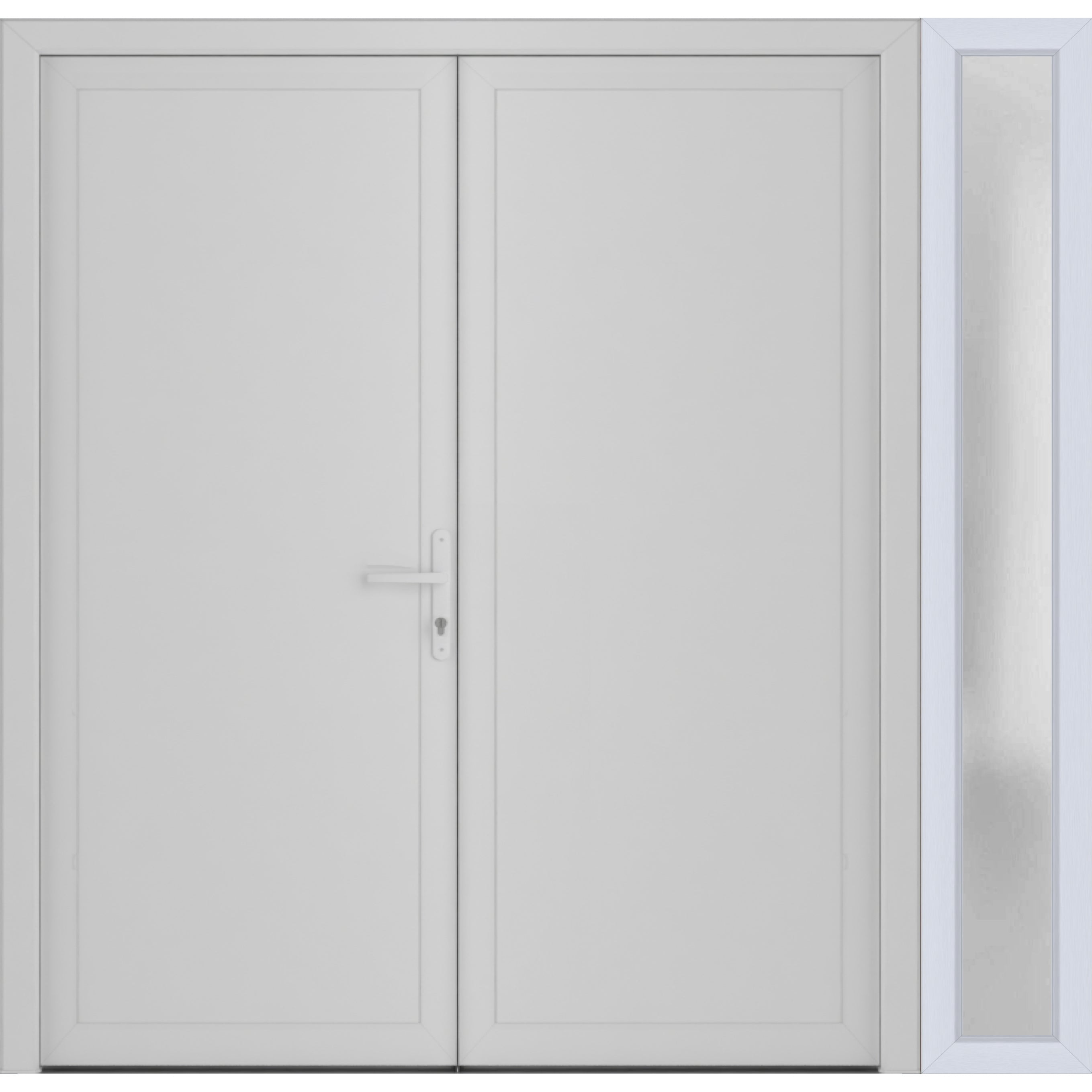 Double Exterior Commercial Doors