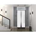 Front Exterior Prehung Steel Door / Deux 1744 Natural Oak / Top ...